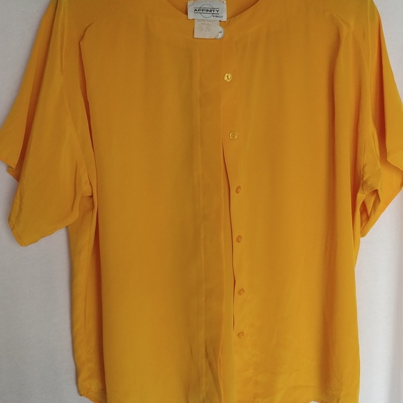 Affinity | Tops | Affinity By Margo Golden Yellow Blouse | Poshmark
